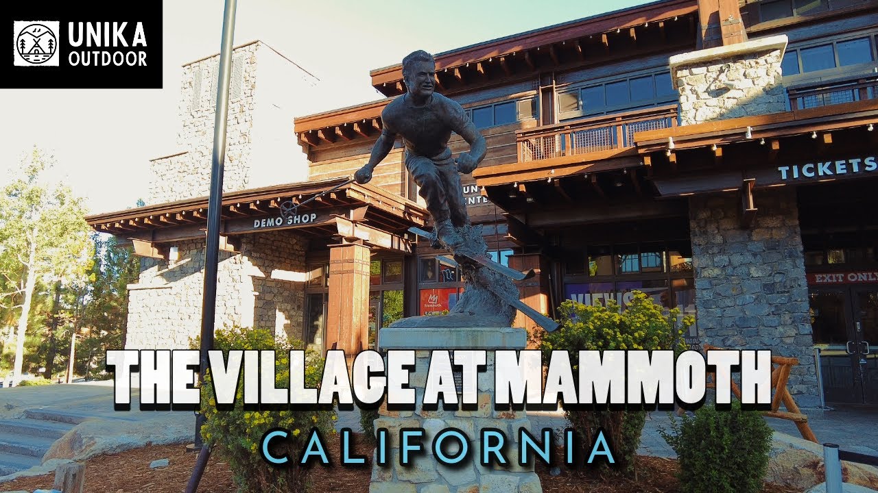 Mammoth Ski Resort Village, California. Cinematic Walking Tour Through ...