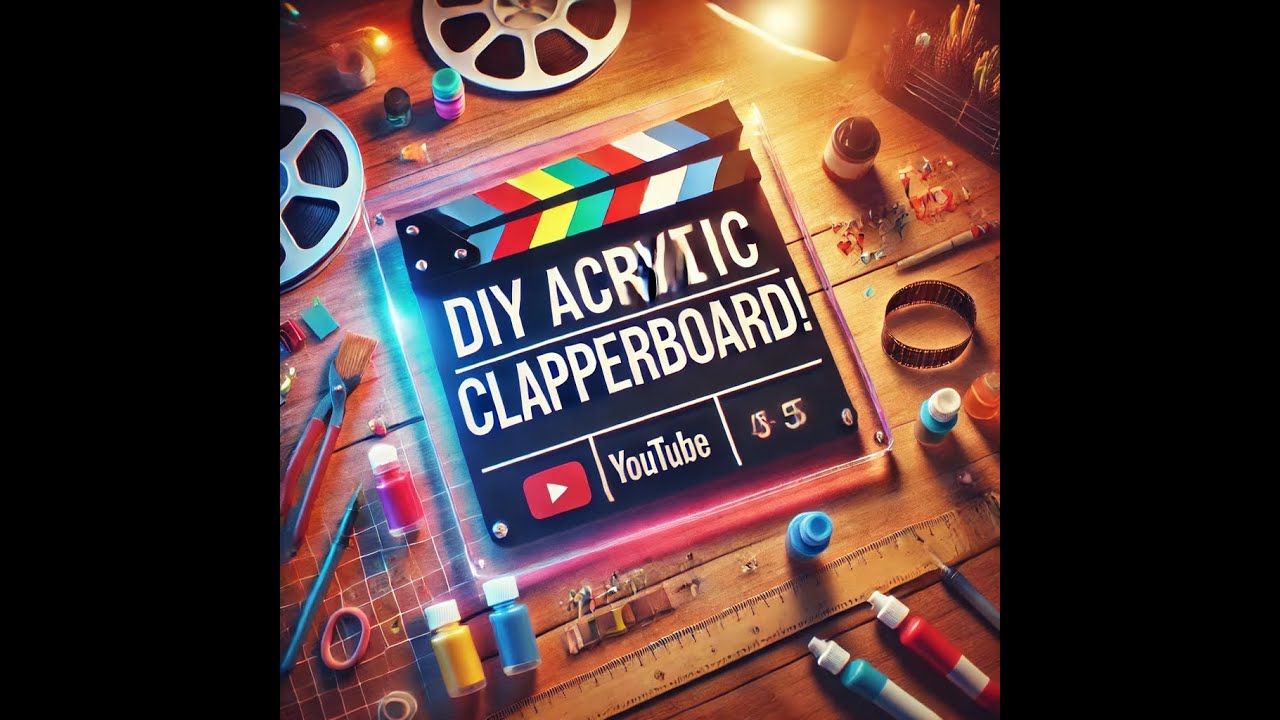 Making Acrylic Clapperboard| Perfect for Filmmakers & Creators! # ...