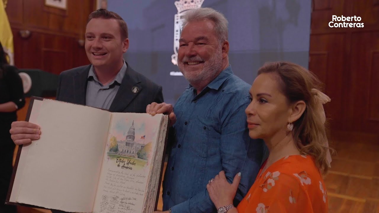 Visita del alcalde de Greensburg, Indiana, Estados Unidos, Sr. Joshua ...