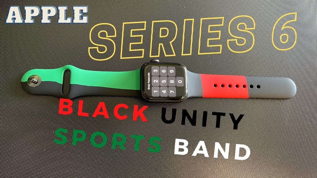 Apple Series 6 Black Unity Sports Band Watch ASMR Unboxing - YouTube