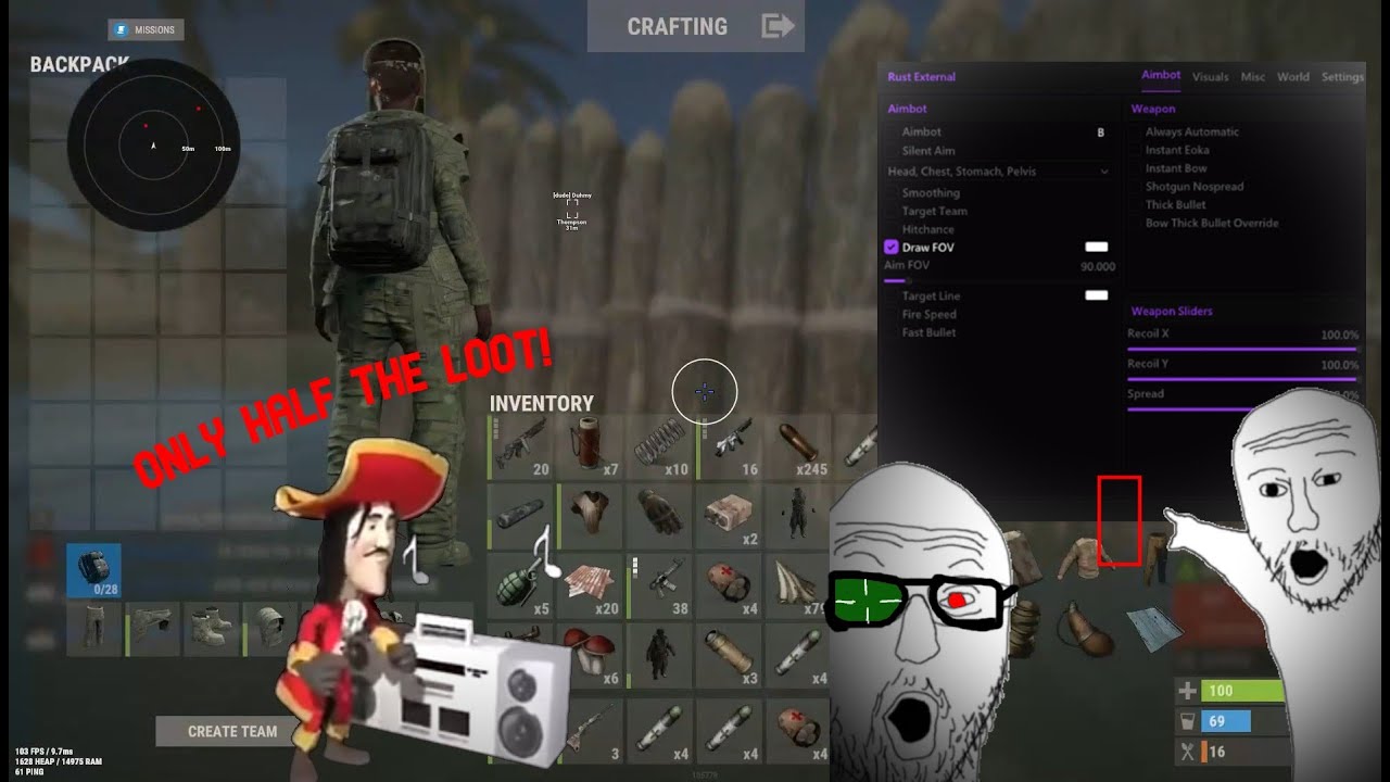 Controlling 500 Pop Server In Rust (FT. Disconnect.wtf) - YouTube