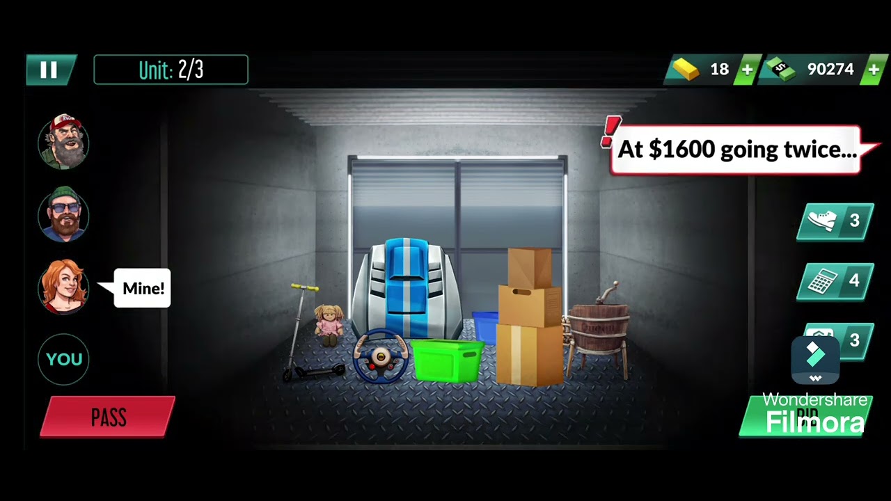 STORAGE WAR AUCTION GAME PLAY - YouTube