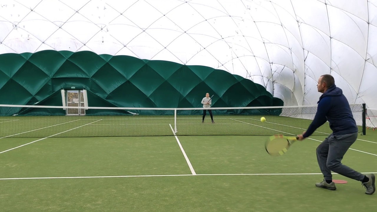 Mini Tennis Green - Play Points in Boxes Calling 'Split' on First Shot ...