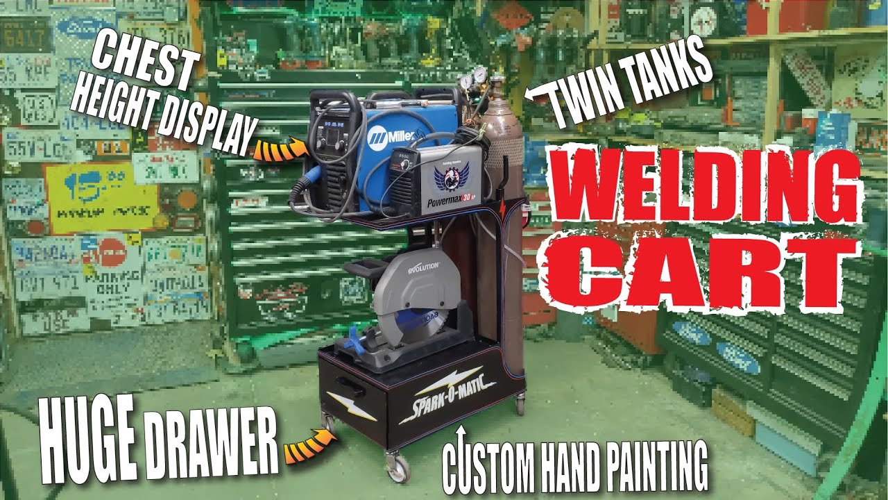 Scrap steel to Welding Cart Build DIY HOW TO - YouTube