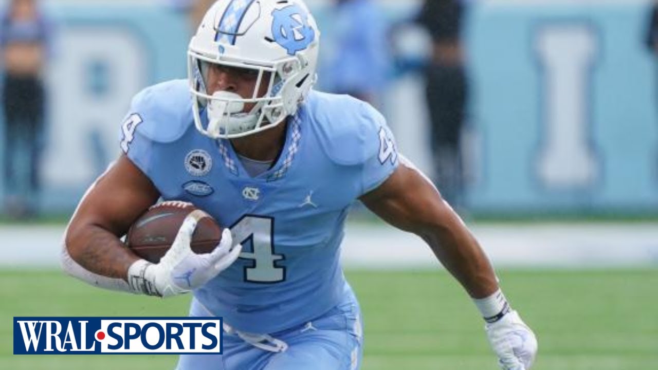 UNC RB Caleb Hood: "The o-line's doing a really good job making way for ...