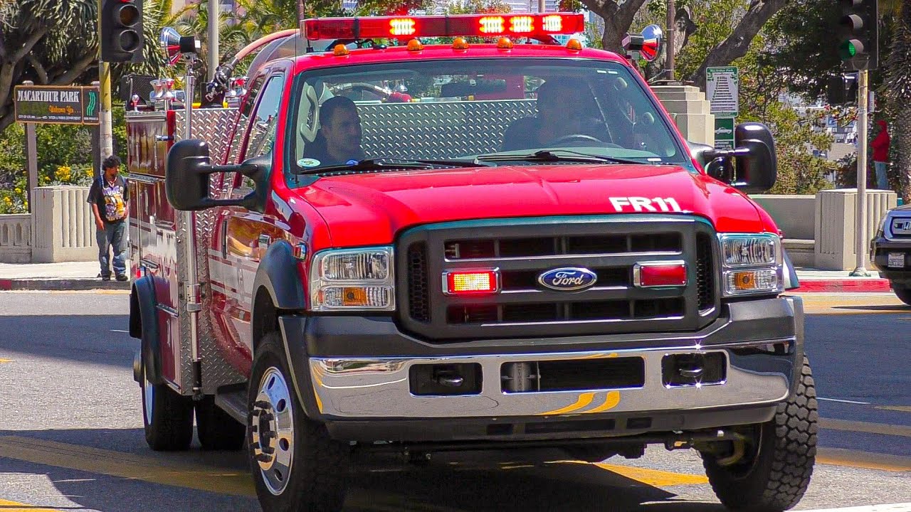 Lafd Fast Response 11 Engine 11 And Rescue 11 Reserve Responding