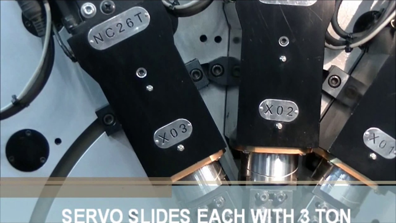 YSM 26T NC WITH INDEPENDENT SERVO SLIDES - NO CAMS - YouTube