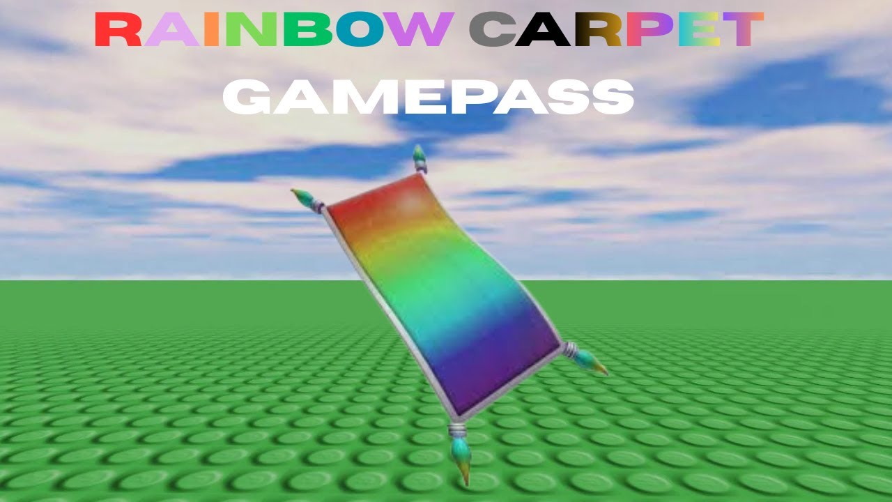 How To Add Rainbow Carpet Gamepass To Your Roblox Game? - YouTube