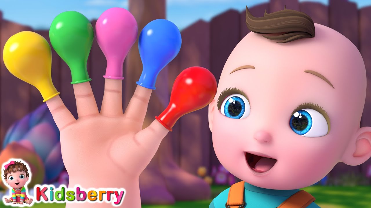 🖍️ 🎨 Color Finger Family Song 🖐️ | Fun Rhymes for Kids | Kidsberry ...
