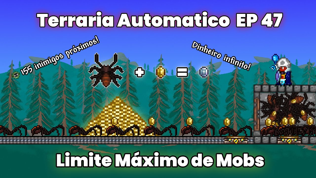 Como Atingir o LIMITE MÁXIMO de Mobs no Terraria e PARAR o Spawn ...