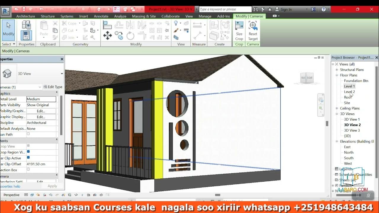 Barashada Revit Architecture Casharka 9aad || Revit Architecture Lesson 9 Afsoomaali - YouTube