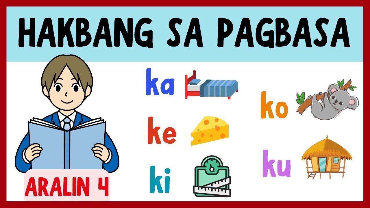 Hakbang Sa Pagbasa - Aralin 4 - Patinig / A E I O U / at Pantig / Ka Ke ...