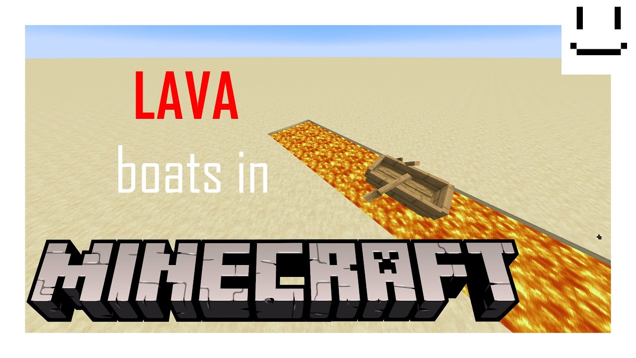 LAVA boats in Minecraft - YouTube
