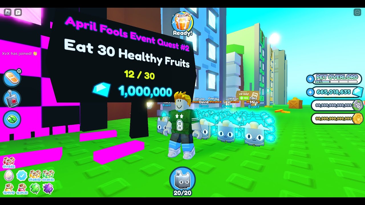 April Fools' Event! - Quest#2- Eat 30 Healthy Fruits! - Done! #2 in ...