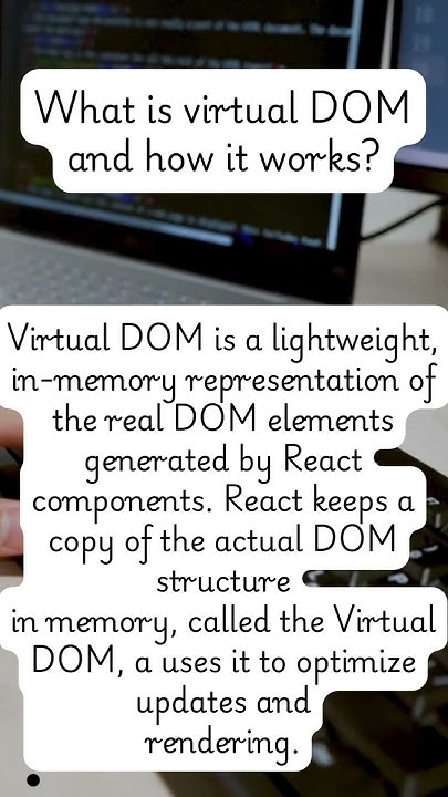 🫠what is virtual dom and how it work #react #reactjs #trending #shortsfeed #react interview ...