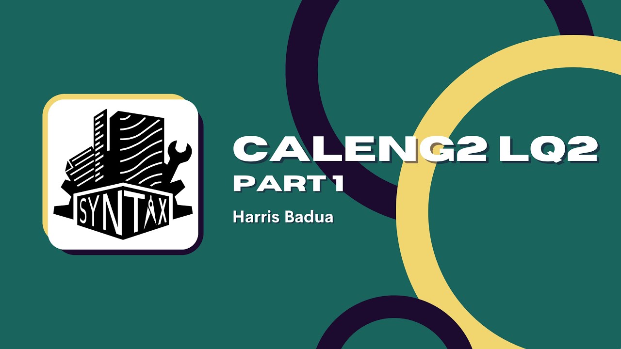 SYNTube: CALENG2 LQ2 Part 1 - YouTube