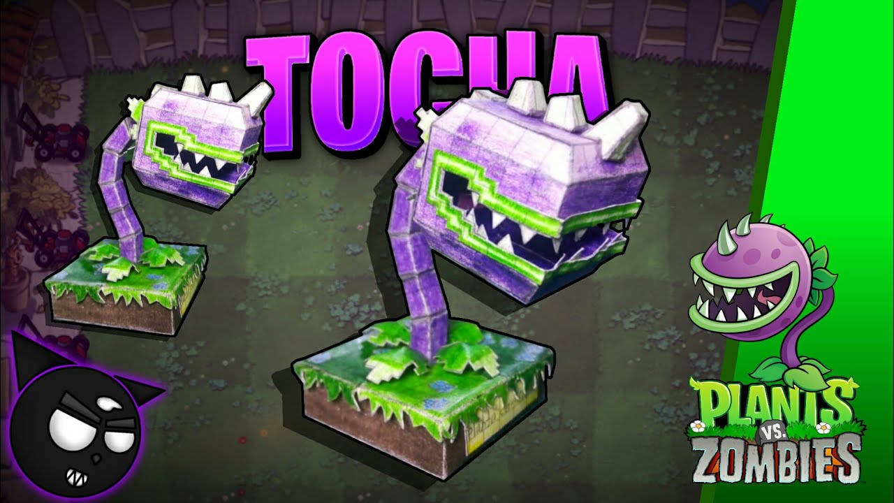 haciendo a la planta carvinora [PvZ] | papercraft | danielmx | - YouTube