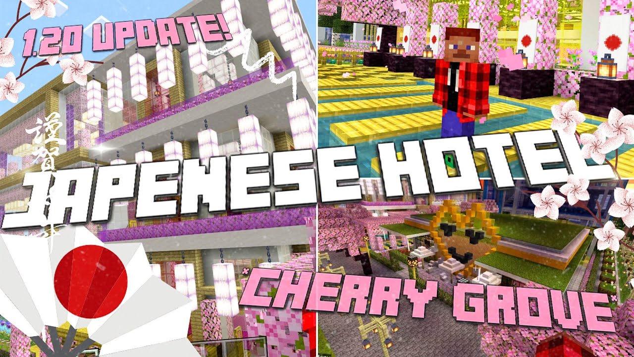 I Built a JAPENESE Hotel In Minecraft 1.20! - YouTube