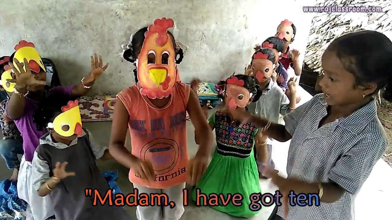 Famous Kids Rhyme - Mrs Hen and Her Chickens - YouTube