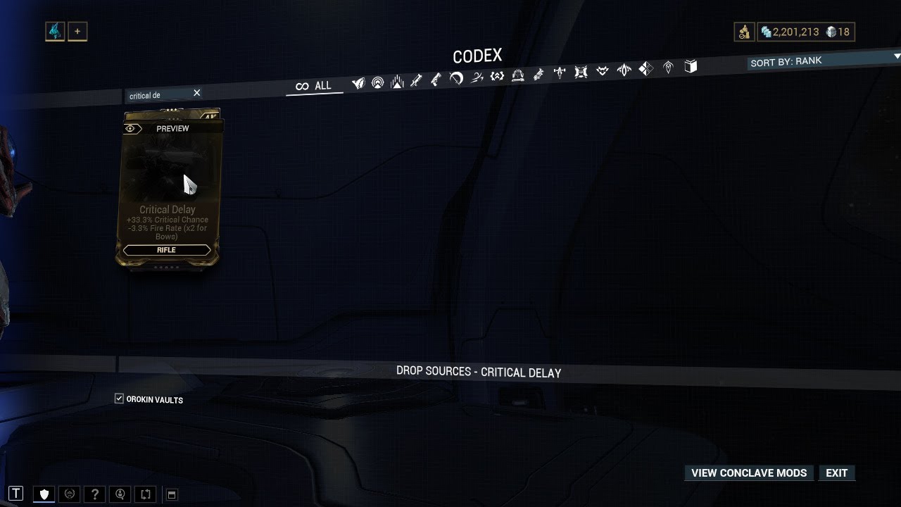 WARFRAME-Critical Delay-MOD 7 هحاول اجمع مودات نادرة والطريقة بالفيديو ...