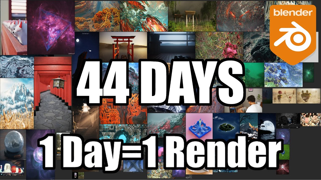 Doing A 3D Render A Day For 44 Days | Render Showcase - YouTube