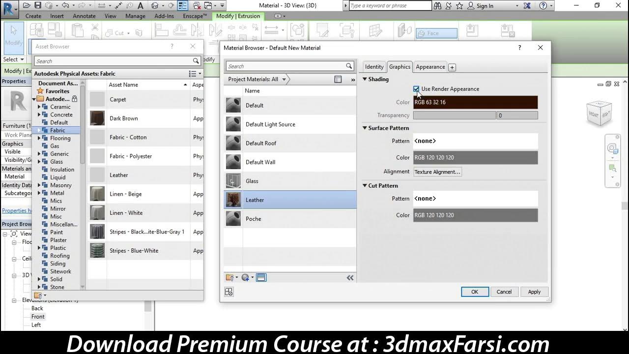 How to Adding materials in Revit Architecture - YouTube