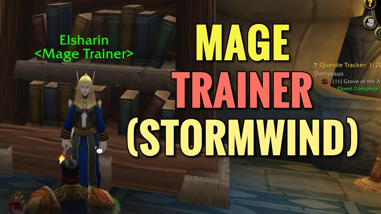 Stormwind Mage Trainer (WoW Classic) - YouTube