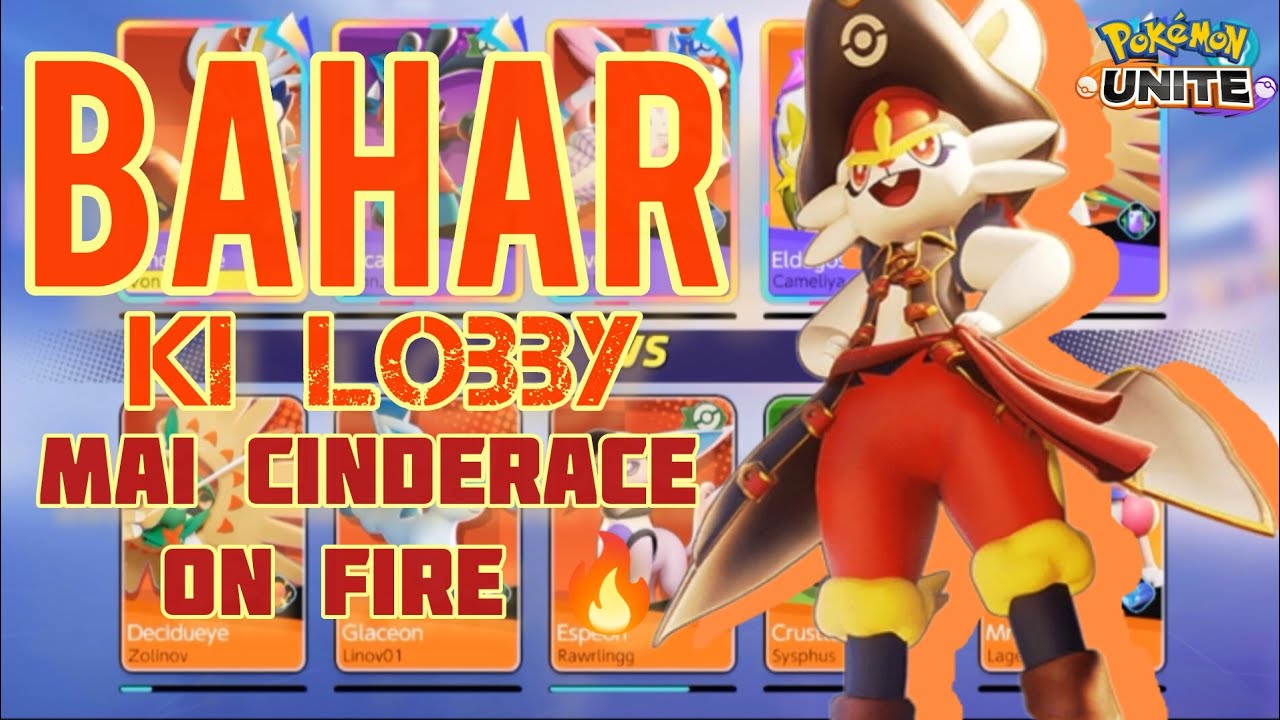 Bahar Ki Lobby Mai bhi Cinderace on FIRE 🔥🤯. Master Lobby. Pokemon ...