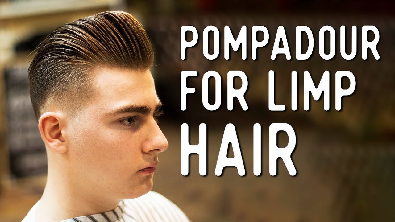 Haircut Tutorial - Pompadour for limp hair - YouTube