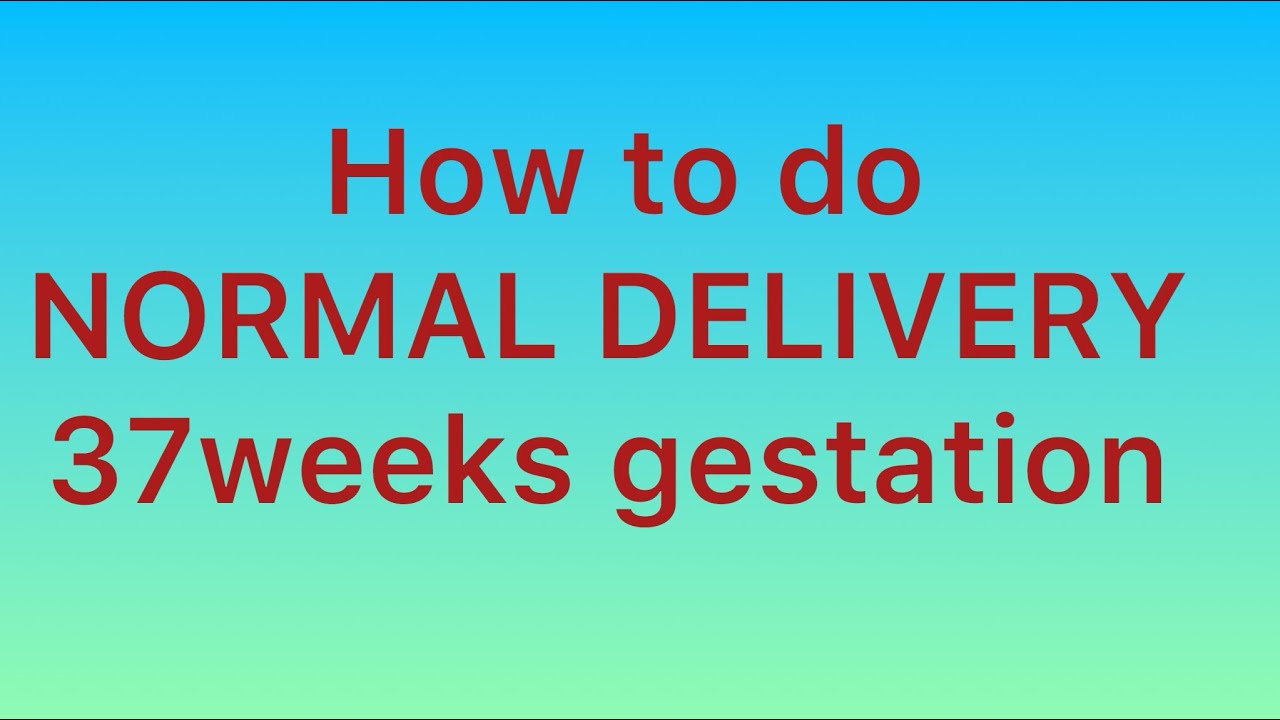 How to do normal delivery #Normal delivery #gynae #37 weeks gestation ...