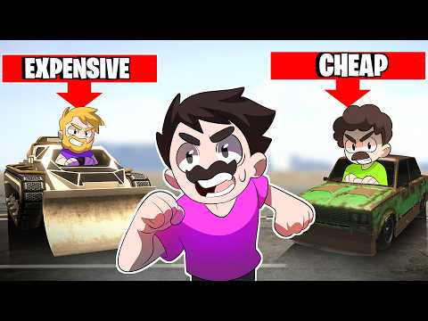 Cheap VS. Expensive Manhunt Car Challenge in GTA 5!