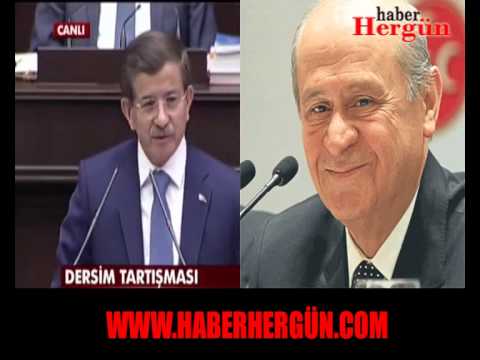 Davutoğlu Bahçeli Tunceliye Gidemezsin