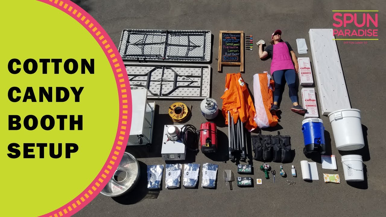 Setting up Your Cotton Candy Booth - Live Spinning at Farmers Markets ...