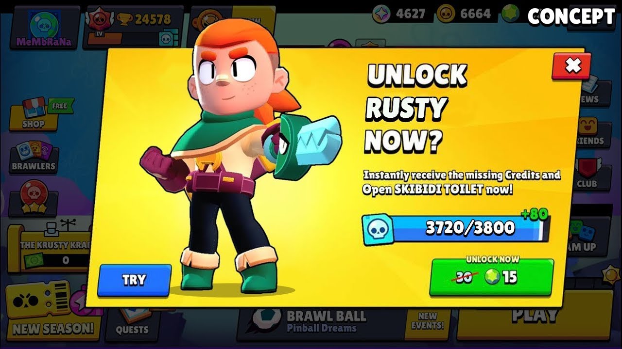 😍NEW BRAWLER RUSTY HERE!!!🎁|FREE GIFTS Brawl Stars/CONCEPT - YouTube