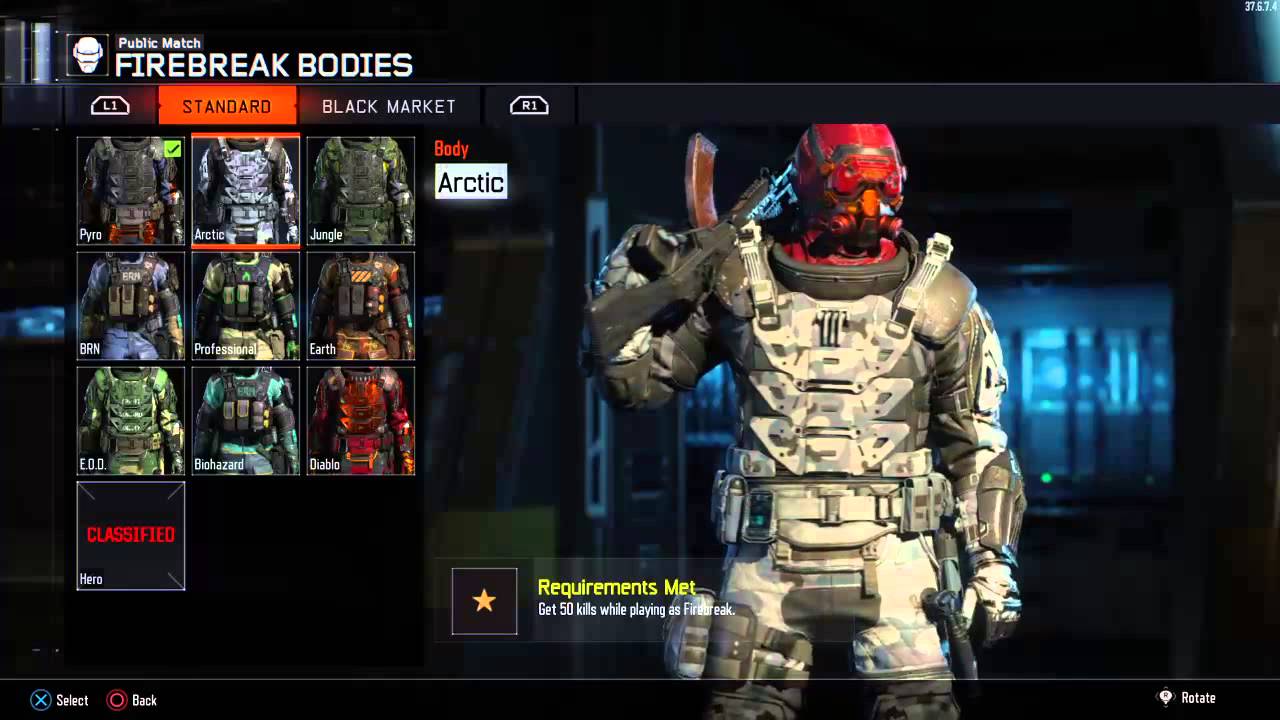 BLACK OPS 3 - COMPLETE FIRE BREAK GEAR-SET [Besides Classified] - YouTube