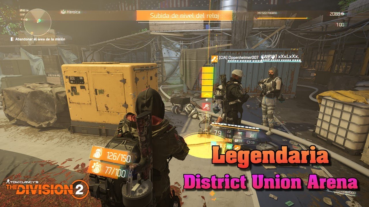 the division 2 🔴district union arena legendary Cooperativo 2023 - YouTube