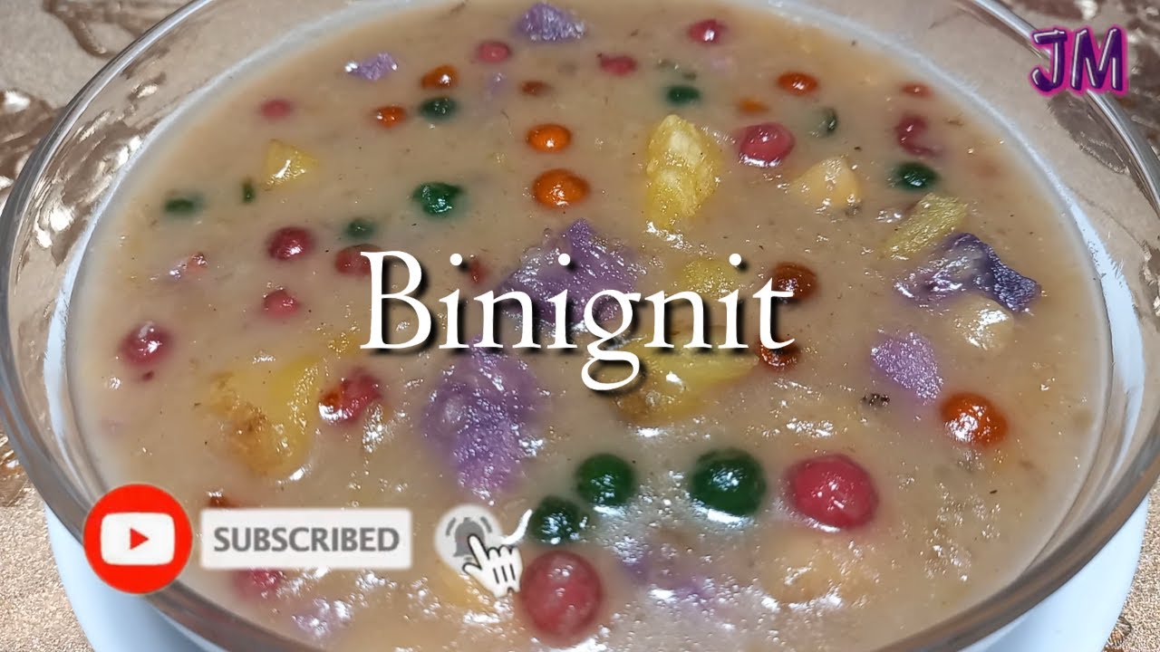 BINIGNIT GINATAAN BISAYA RECIPE/PAANO MAGLUTO NG BINIGNIT/PINOY FOODS ...