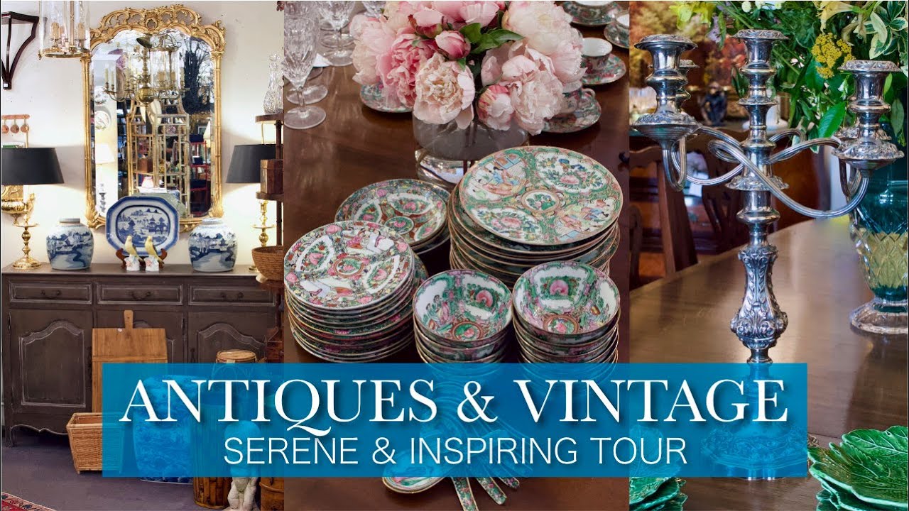 CLASSIC LUXURY HOME Antiques Vintage Interior Design Shop Walking Tour ...