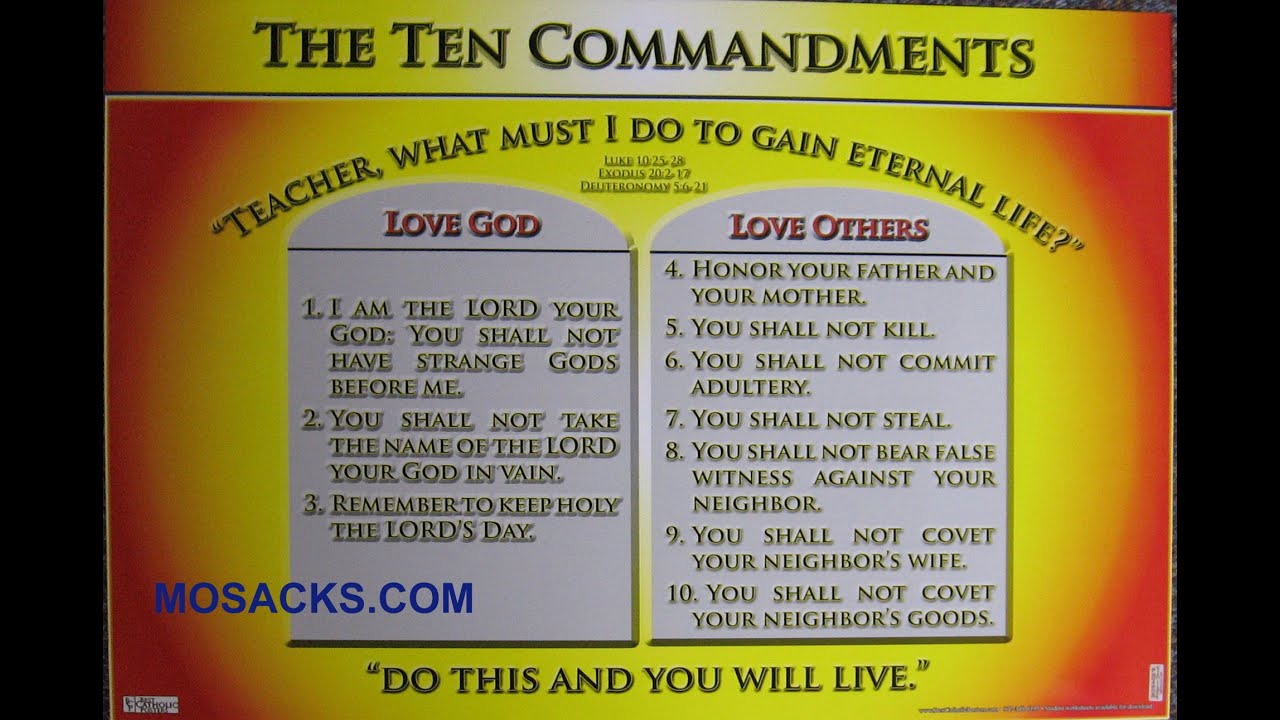 Catechism Class on the first three Commandments - YouTube