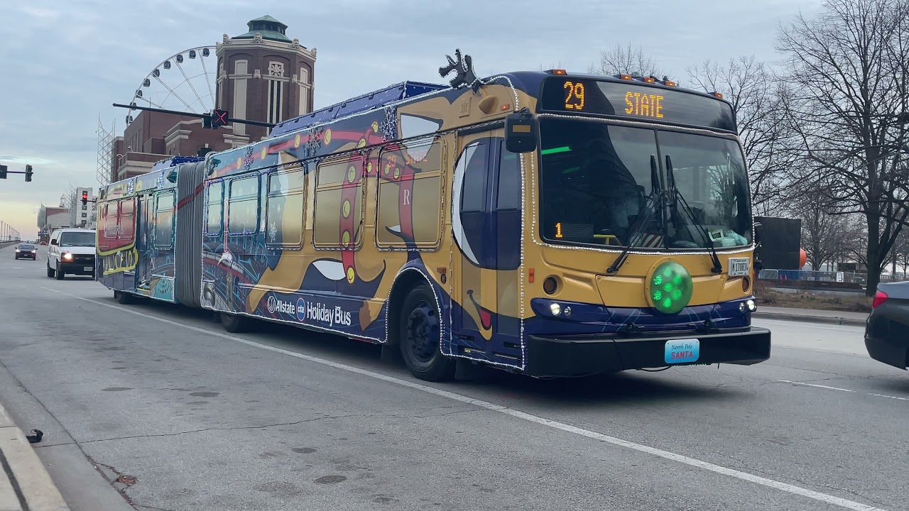 [CTA]: 2013 New Flyer D60LFR #4374 on the 29 | 2021 CTA Holiday Bus ...