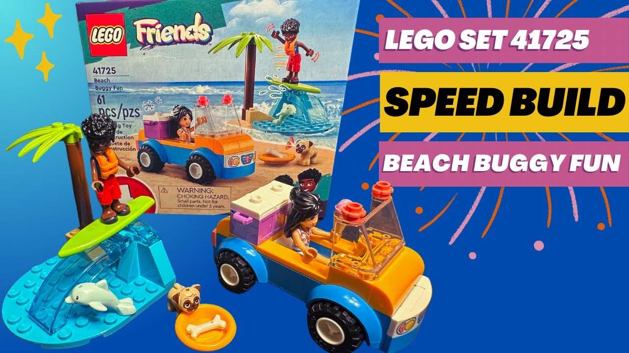 LEGO Friends 41725 Beach Buggy Fun | Speed Build - YouTube