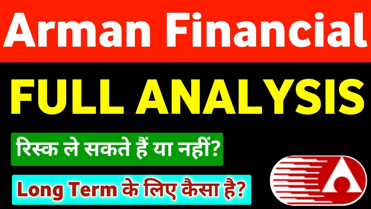 Arman Financial Services Share Analysis | Arman Financial Services Limited - YouTube
