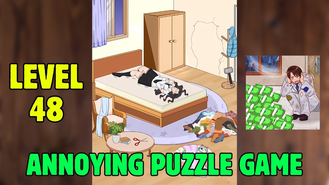 Annoying Puzzle Game Level 48: Help the Girl Avoid Catching a Cold ...