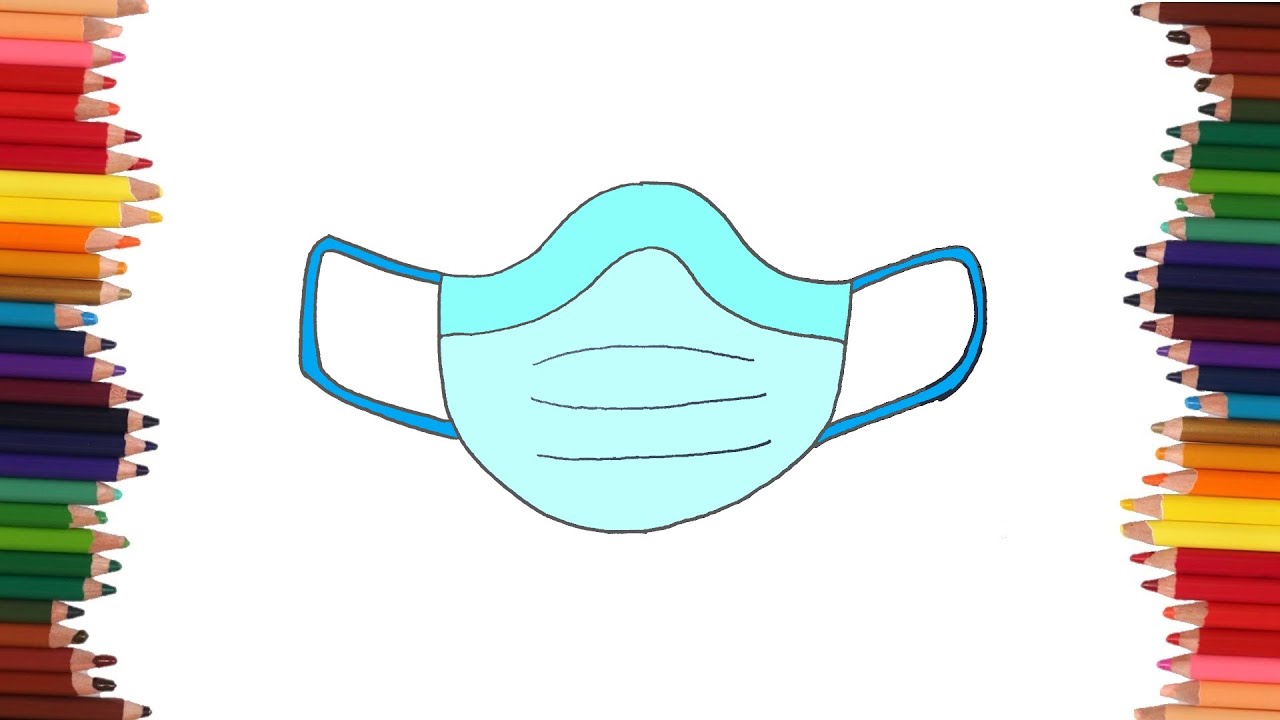 Cómo dibujar un cubrebocas | Dibujos faciles - YouTube