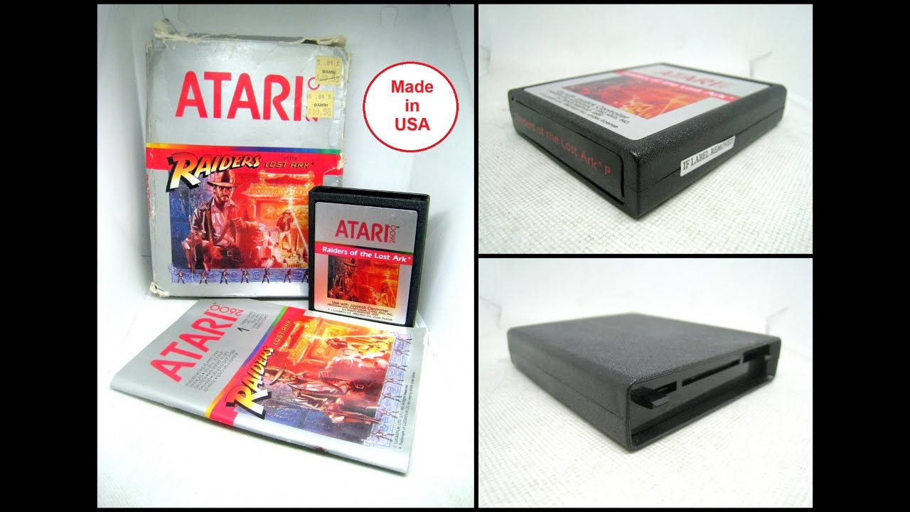Vintage ATARI 2600 Video Game - Raiders of the Lost Ark (1982) - YouTube