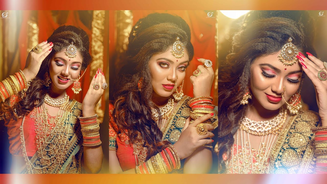 Indian Bridal Makeover with Airbrush | Makeup Artist Pinkey Chakraborty ...