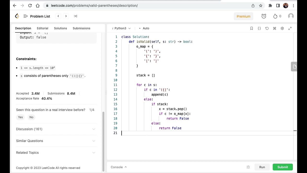 Valid Parenthesis || Leetcode - YouTube Valid Parenthesis || Leetcode - YouTube