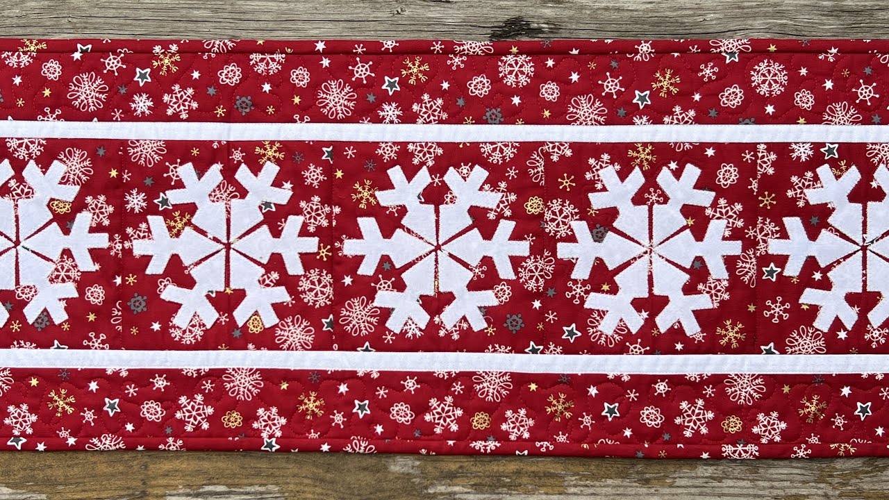Snow Season Table Runner - YouTube