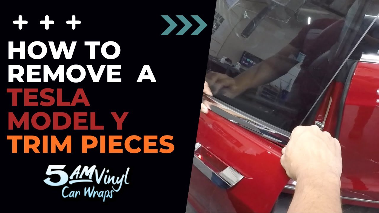 How to remove 2019 Tesla Model S Trim - YouTube