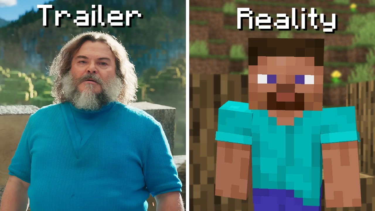 Minecraft Movie: Trailer vs Reality - YouTube